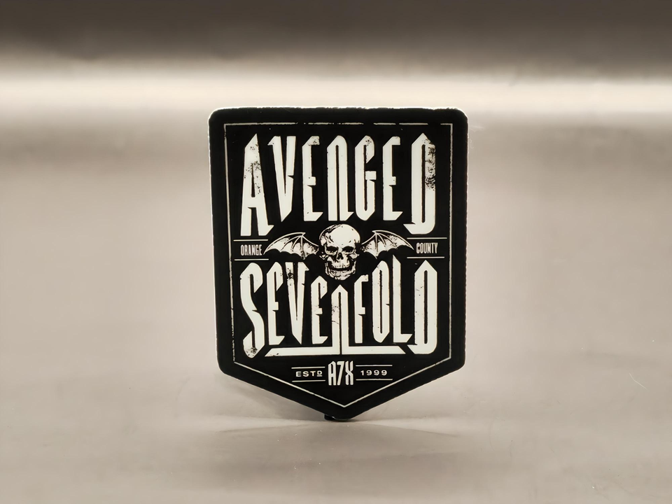 Heavy Metal Stickers Deathbat Skull Vinyl Decals Art Rock Band Avenged ...