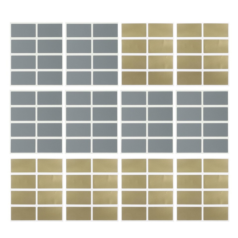 200 Pcs Gold Ticket Diy Make Scratch off Tickets Rectangular Stickers ...