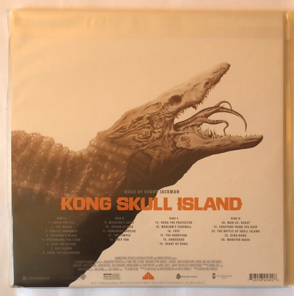 Kong Skull Island Orange Vinyl Record LP New Sealed WW041 728028456028 ...