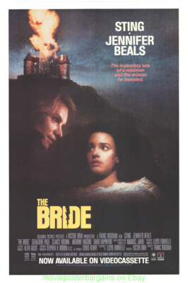 THE BRIDE MOVIE POSTER Video One Sheet STING JENNIFER BEALS Different ...