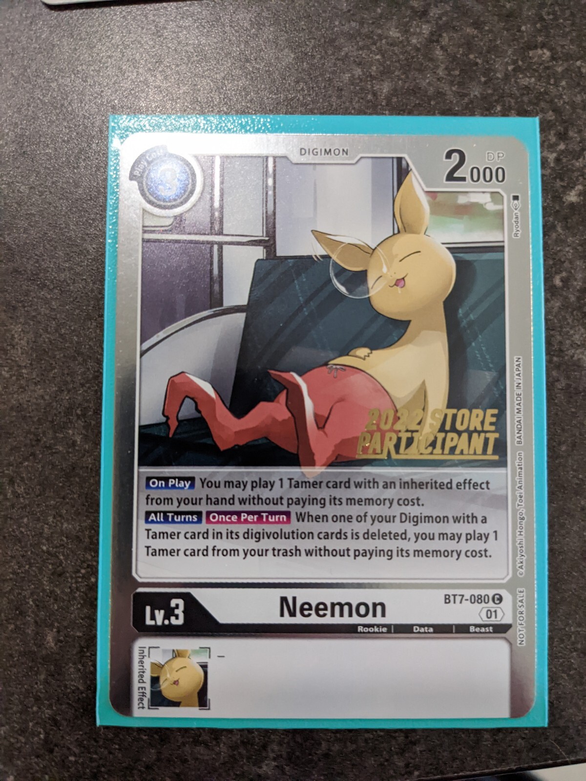 Digimon TCG Neemon BT7-080 - 2022 Store Participant M/NM | eBay
