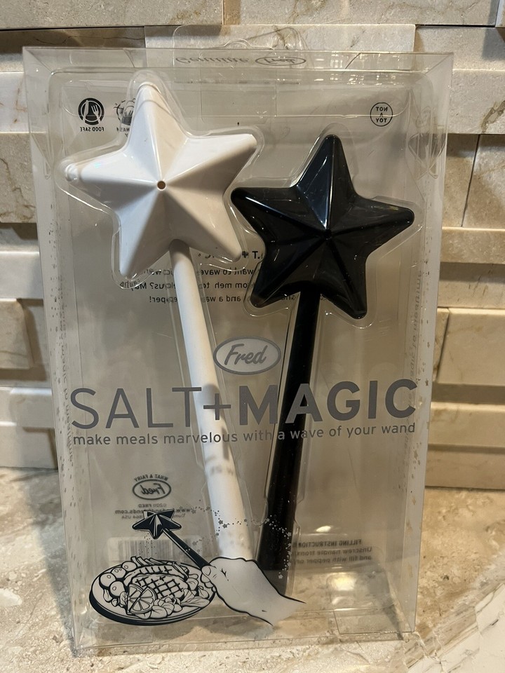 Magic Fairy Dust Sprinkle Wand Salt & Pepper Shakers by FRED New in Box ...