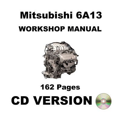 Mitsubishi 6A13 Engine Service Repair Workshop Shop Manual - CD (Disc ...