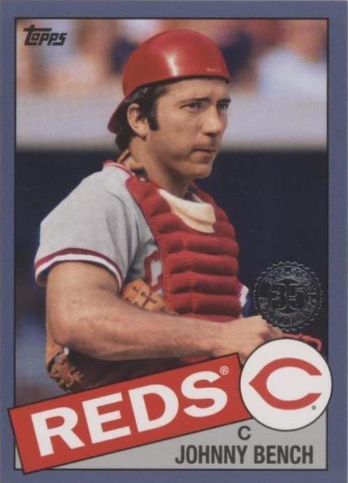 2020 Topps - 1985 Topps Baseball Johnny Bench #85-35 Blue for sale ...