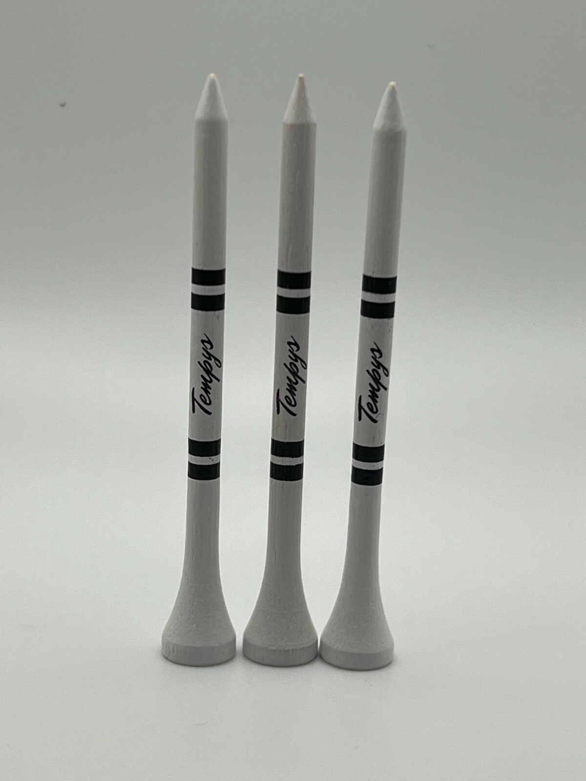 100 Premium Quality Bamboo Wood Golf Tees Tempys Brand White Golf Tee ...