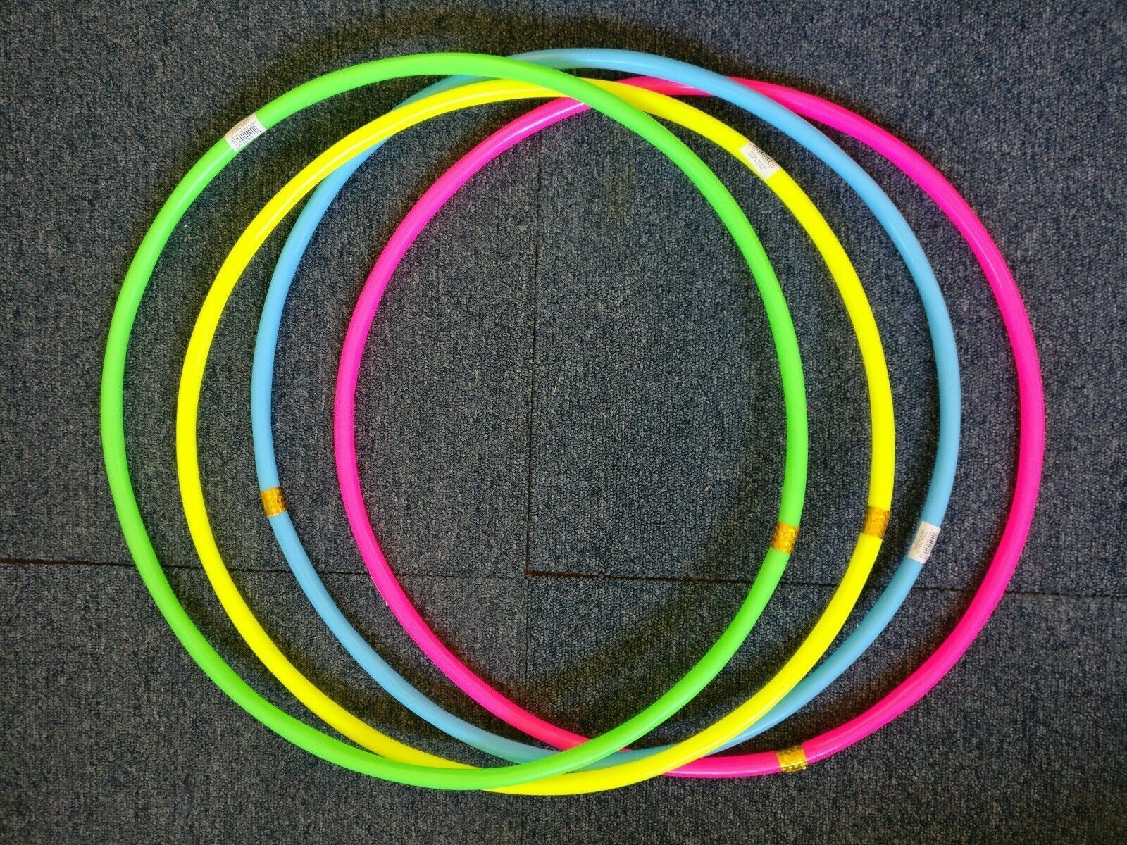 Children's Adult Plastic Hoola Hoop Multicolour Kids Fitness Activity ...