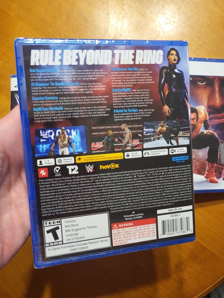 PS5 Playstation 5 WWE 2K25 Wrestling BRAND NEW FACTORY SEALED ...