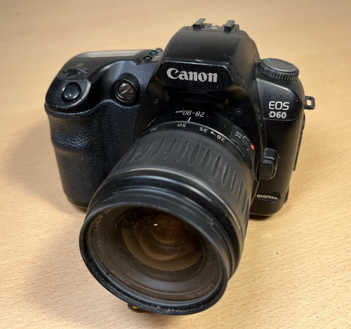 Canon EOS D60 with 28-90mm lens DSLR digital camera WORKS, BUT NO FLASH ...