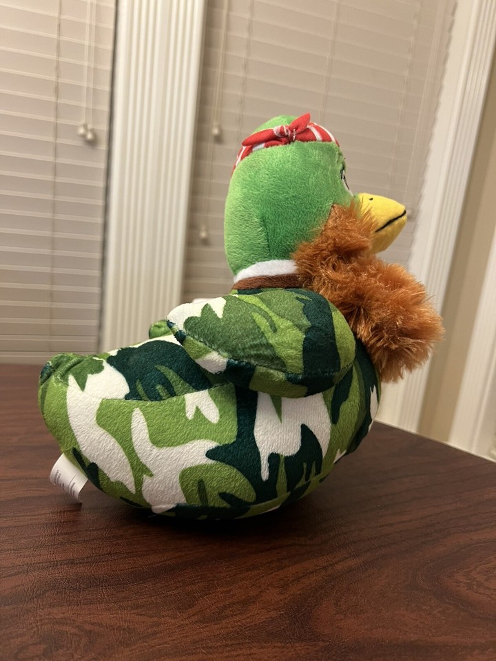 Duck Dynasty Camo Duck Plush Nanco Beard Flag Patriotic Bandana ...