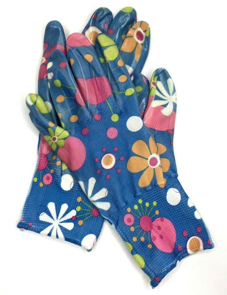 3 Pack of Floral Designed Gloves for Gardening One Size Fits Most | eBay