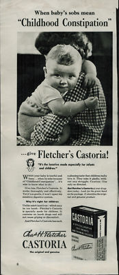 1947 Castoria Laxative for Childhood Constipation Vintage Print Ad ...