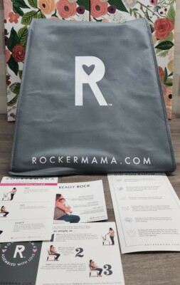 RockerMama Ready Portable Baby Rocker Reduces Back Strain White New | eBay