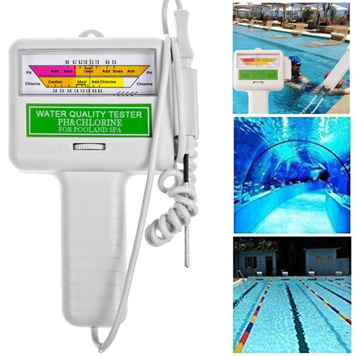 Digital Swimming Pool Water Quality Tester Chlorine Meter Analysis Test ...