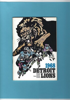 1968 Detroit Lions NFL Media Guide | eBay