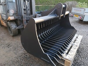 6ft 13 14 Ton Excavator Lawn Rake Riddle Bucket | eBay