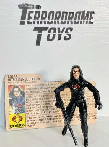 GI Joe 1984 Baroness V1 Complete File Card Hasbro Vintage Action Figure ...