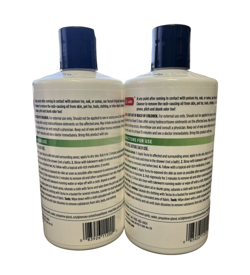 Tec-nu Outdoor Skin Cleanser People Pets Poison Ivy Oak Skunk Tree Sap ...