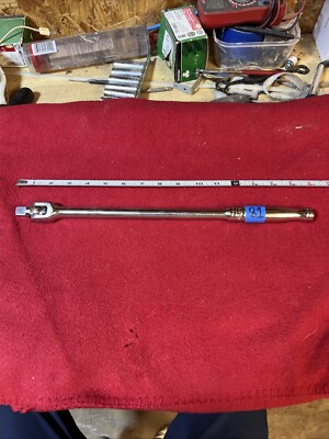 Snap On 1/2" Drive 15.5" Long Chrome Standard Handle Breaker Bar SN15A ...