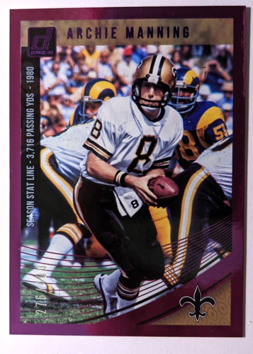 2018 DONRUSS SEASON STAT ARCHIE MANNING 276/400 (K) | eBay