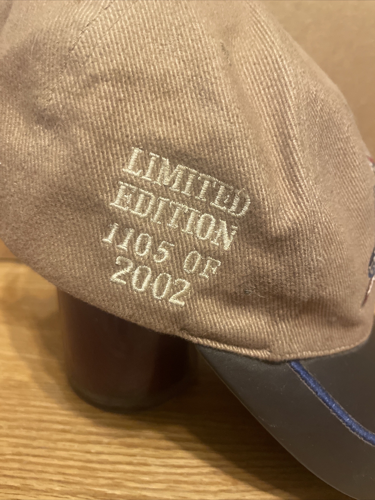 VTG NFR Wrangler National Finals Rodeo Hat Cap Las Vegas 2002 Leather W ...