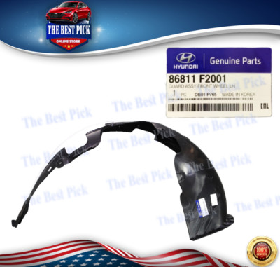 ⭐GENUINE⭐ FRONT Fender Liner LEFT Driver For ELANTRA SEDAN 2017-2018 ...