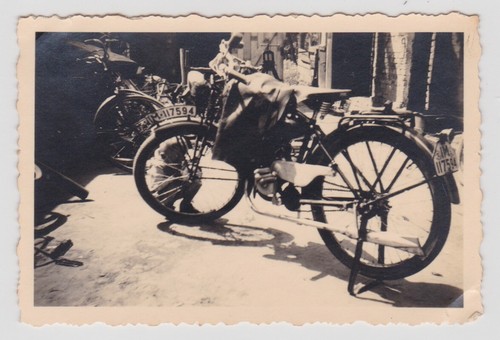 95089 Original Foto Burg b.M. altes Motorrad Oldtimer um 1935 | eBay.de