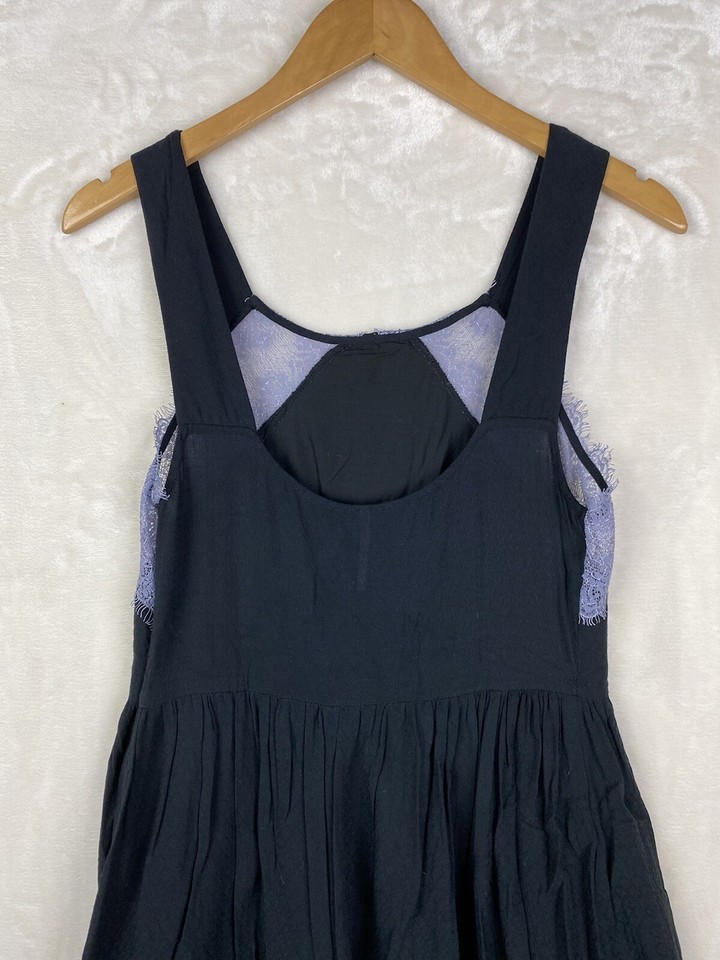 Free People Dress Womens 4 Sleeveless Lace Lightweight gauzy everyday ...