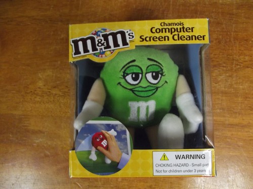 NEW 2008 M&M's Collectible Chamois Computer Screen Cleaner Green Plush ...