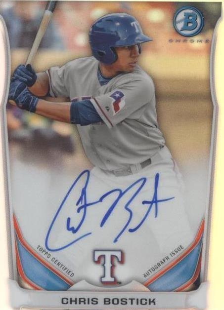 2014 Bowman - Prospect Autographs Chrome Chris Bostick #BCAP-CBO ...