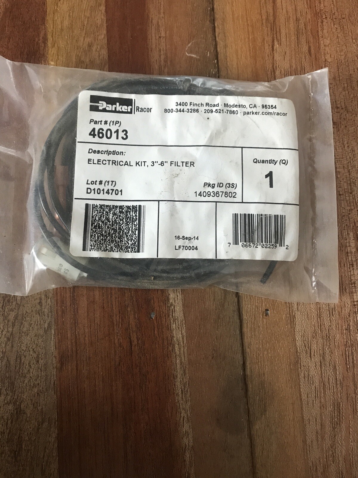 46013 PARKER RACOR ELECTRICAL KIT, 3''- 6'' FILTER | eBay