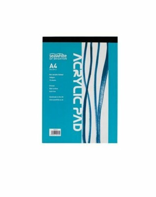 A4 Acrylic Painting Pad 15 sheets of 360gsm paper designed for acrylic ...