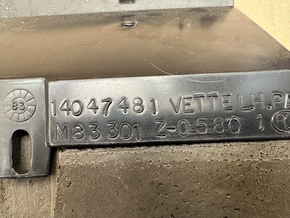 1984-1989 Corvette C4 Knee Bolster Dash Hush Panel Pad LH Driver ...