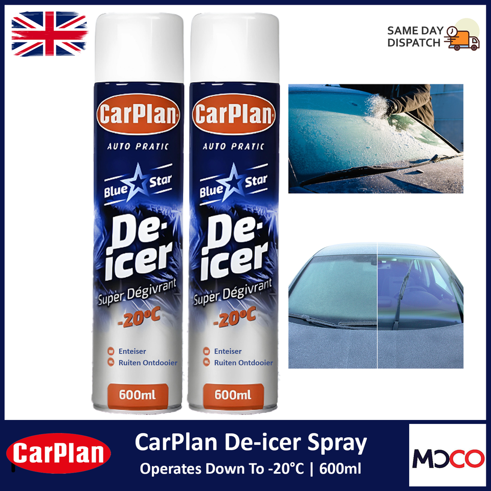 CarPlan Car Window Windscreen Lock De Icer Spray Antifreeze Frost Ice ...