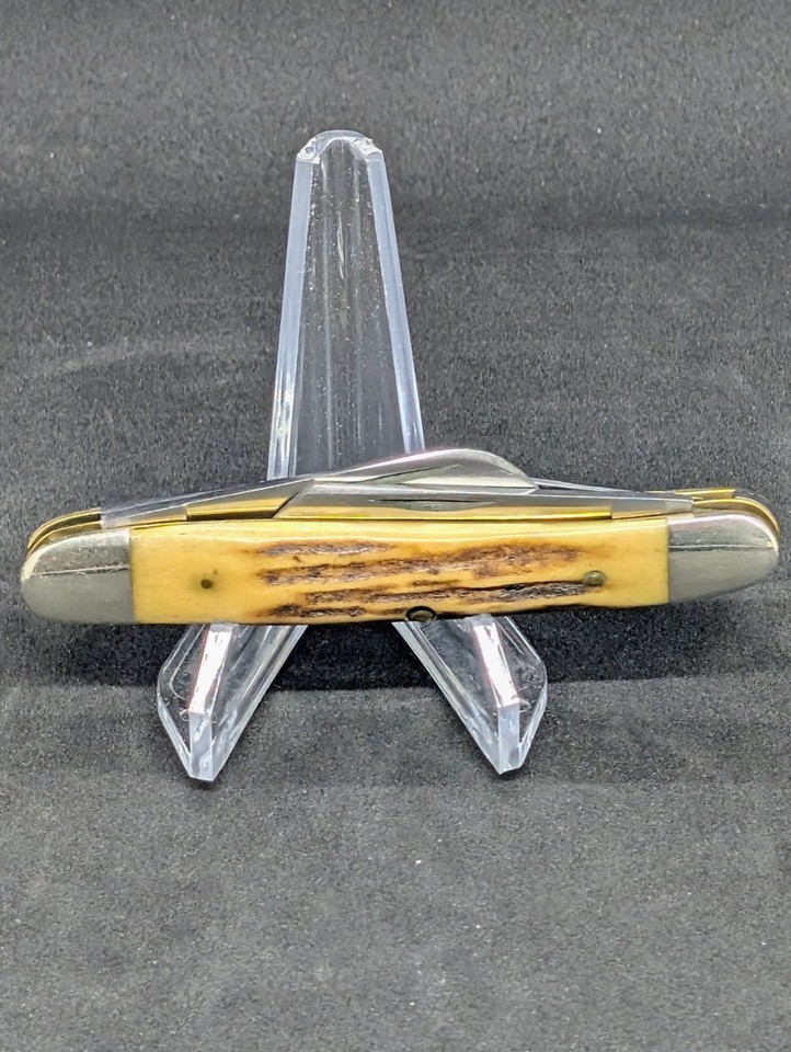 CASE XX 5347 HP SSP Stockman 🥳 Red Print Stag Handles 2 Dot 1978 🎁 ...