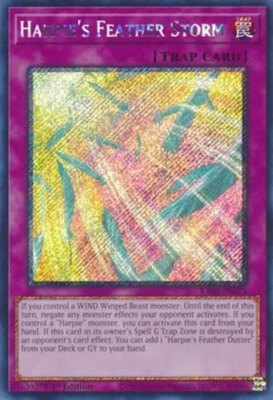 Yugioh! Harpie's Feather Storm - RA01-EN073 - Platinum Secret Rare ...
