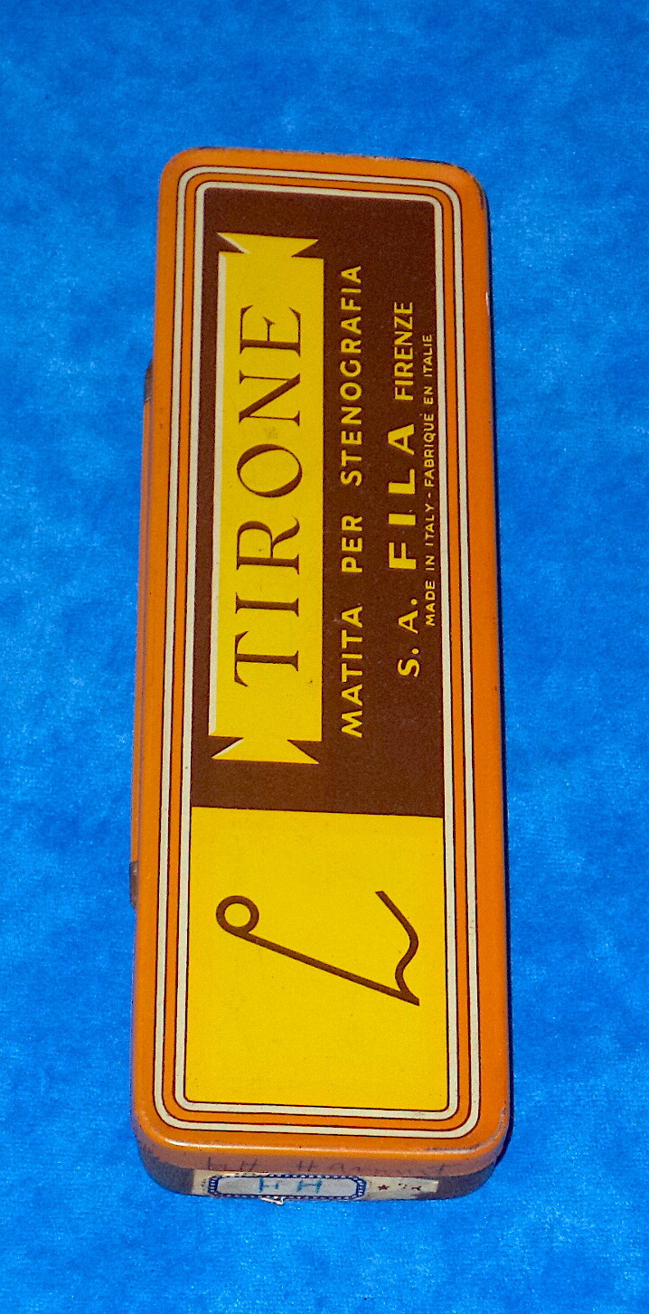 TIRONE FILA FIRENZE BOX LATTA VUOTO MATITA STENOGRAFIA '60 | eBay
