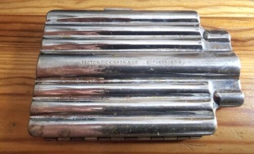 🌐 VINTAGE "ART DECO" design Dixon & Company Nickel Medical vile case | eBay