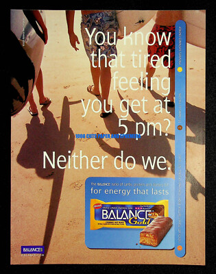 Balance Gold Energy Bar 2002 Trade Print Magazine Ad Poster ADVERT | eBay