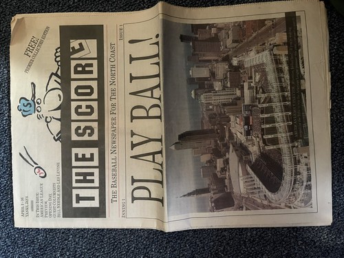 Vintage The Score Baseball Cleveland Indians North coast Baseball ...