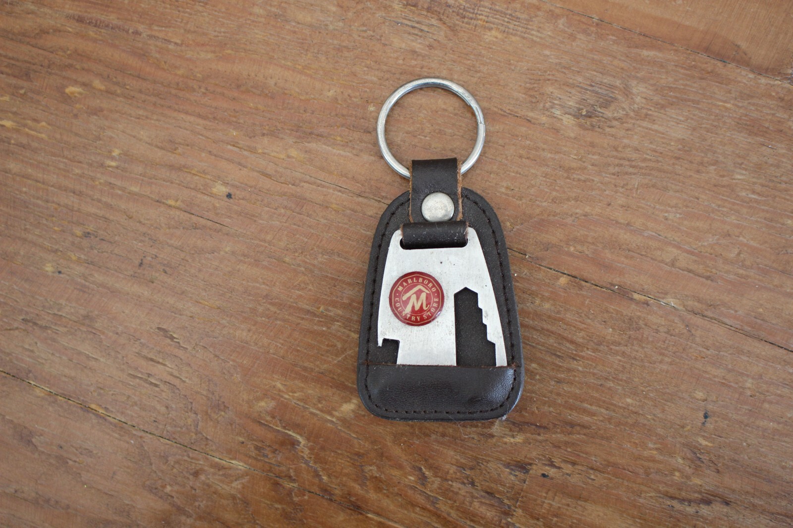 Vintage MARLBORO Country Store Tobacco Keychain Fob Key Ring Opener ...