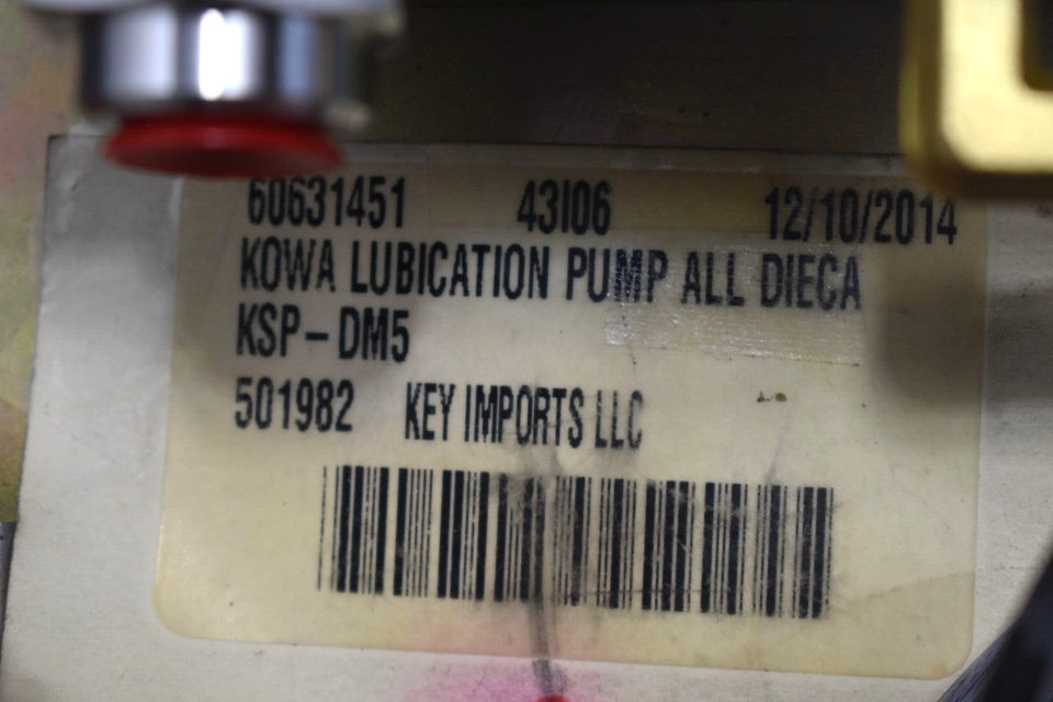 Kowa KSP-DM5 Lubrication Pump 60631451, DM05-TY, DM-05-A11 | eBay