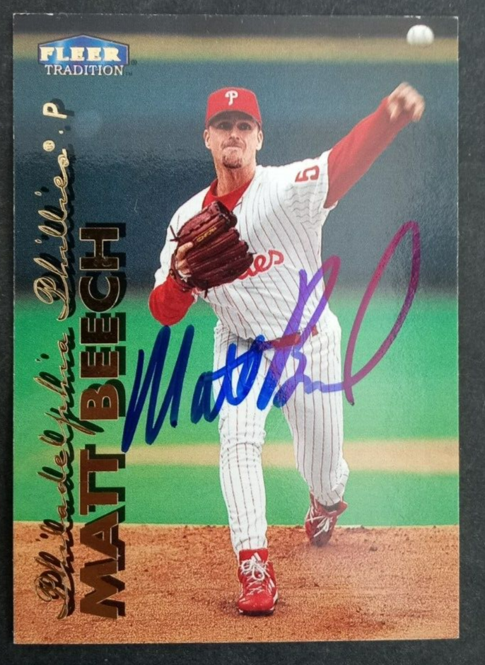 1999 Fleer SIGNED: Matt Beech, PHILLIES #335 | eBay