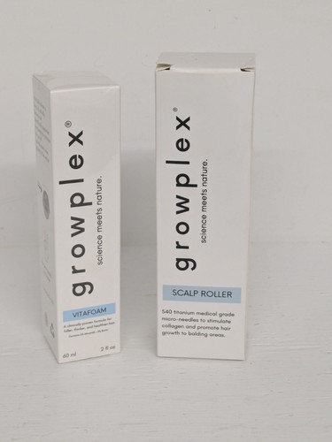 Growplex Vitafoam And Scalp Roller Hair Growth Kit Minoxidil 5% Brand ...