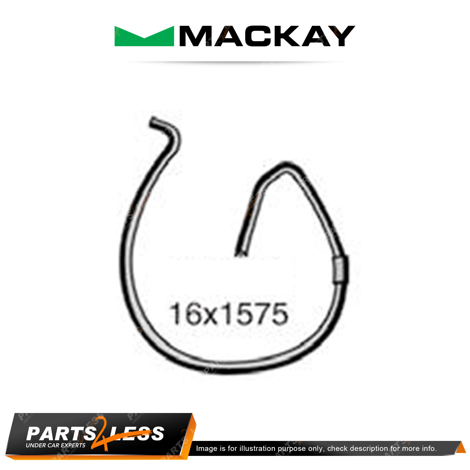 Mackay Heater Hose for Ford Econovan JG JH 1.8L 2.0L 4 cyl 1984-2003 ...