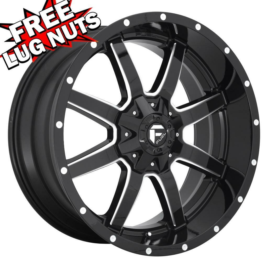 18 inch 18x9 Fuel D610 MAVERICK BLACK MILLED wheel rim 8x180 +1 | eBay