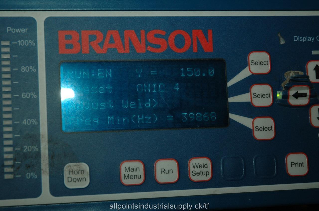 Branson 2000 2000ea 40:0.8 800W Welder Control Controller - Powers Up ...