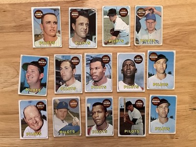 1969 & 1970 Topps Seattle Pilots Baseball Card Lot - 22 Cards | eBay