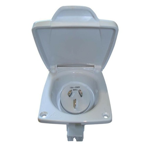 CMS 15Amp Plug Power Inlet IP44 for Caravan Camper Trailer Jayco 15A 15 ...