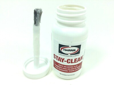 Stay-Clean Paste Flux 4 Oz. Brush Cap Bottle - Harris - SCPF4 - Braze ...