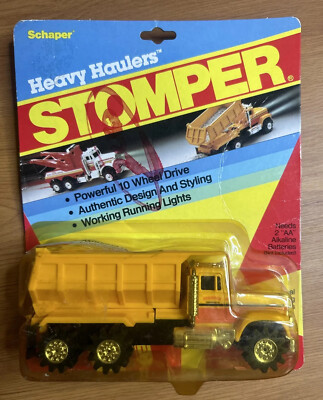 Vintage 1983 Schaper STOMPER Heavy Haulers yellow Dump Truck No. 773 | eBay
